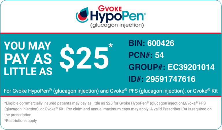 Copay Card | Gvoke® (glucagon injection)
